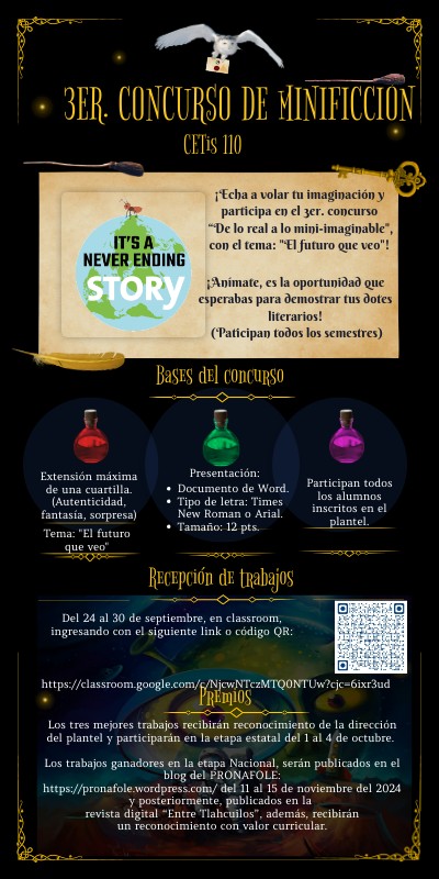 Convocatoria MINIFICCIÓN. CETis 110