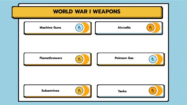 WWI Weapons