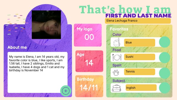 Tarjeta así soy yo | Genially