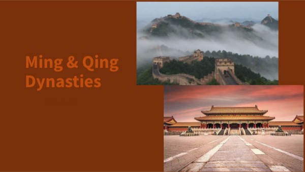 Ming & Qing Dynasties