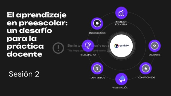 El aprendizaje en preescolar.Un desafío para la práctica docente | Genially
