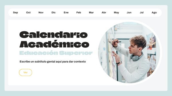 Calendario Académico Educación Superior | Genially