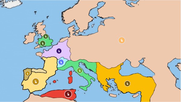 Mapa pobles germànics