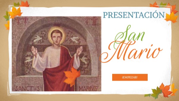 PRESENTACIÓN SAN MARIO
