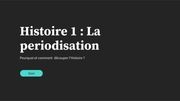La periodisation-Histoire 2nd | Genially