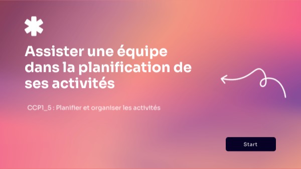 Planification des activités | Genially