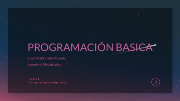 PRESENTACIÓN PROGRAMACIÓN