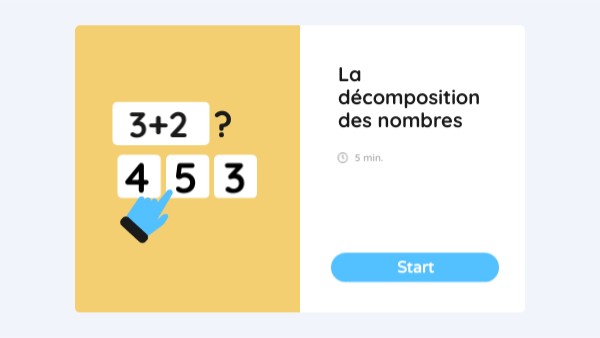 Jeu de décomposition du nombre 5 | Genially