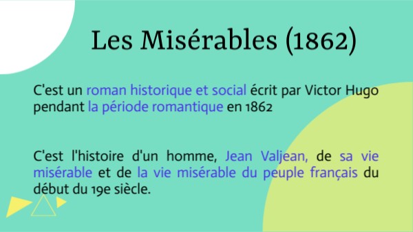 Les Misérables (1862) | Genially