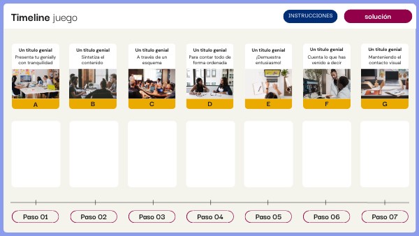 Juego timeline | Genially