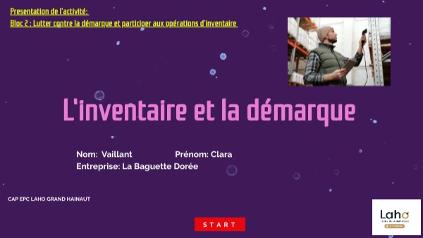 Clara- Bloc 2 : L'inventaire et la démarque | Genially