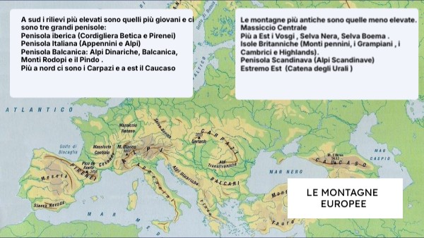 Le montagne Europee | Genially