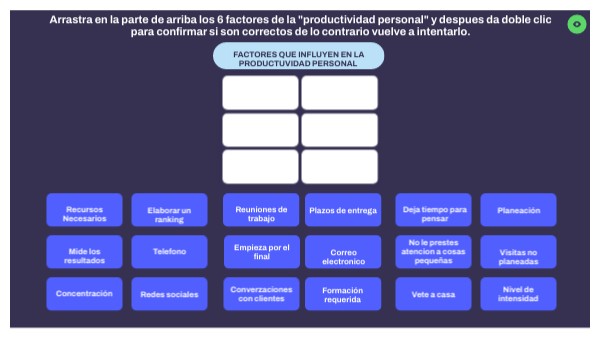 Clasificación por Tarjetas | Genially
