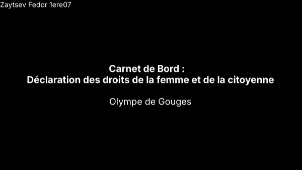 Olympe de Gouges | Genially