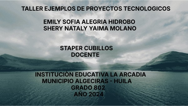 ejemplos de proyectos tecnologicos | Genially