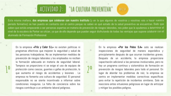 Act. 2 - II RA2 (1/3) | Genially