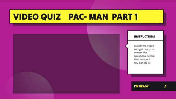 Video Quiz Pac Man Part 1