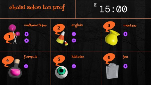 Liste Halloween 3d | Genially