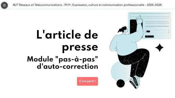 L'article de presse - auto-correction