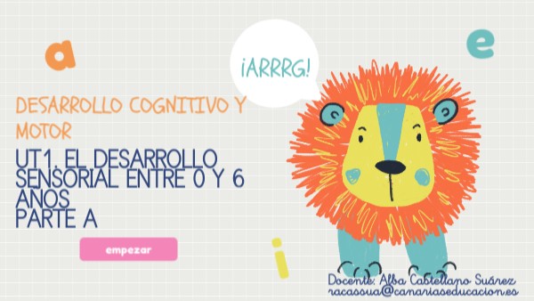 UT1. EL DESARROLLO SENSORIAL (PARTE A. ALUMNADO)