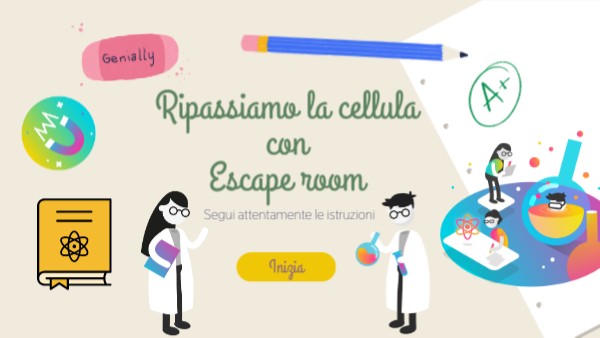 Escape room didattica (la cellula) | Genially