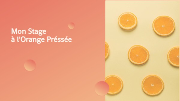 ORANGE TECH PRESENTATION