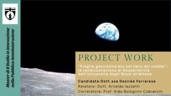 Presentazione Project Work_Ferrarese Desirée | Genially