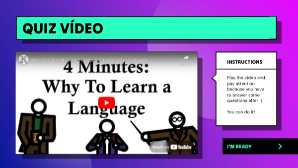 Advantages to learn a another language.