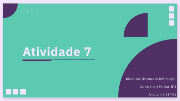 Atividade 7 | Genially