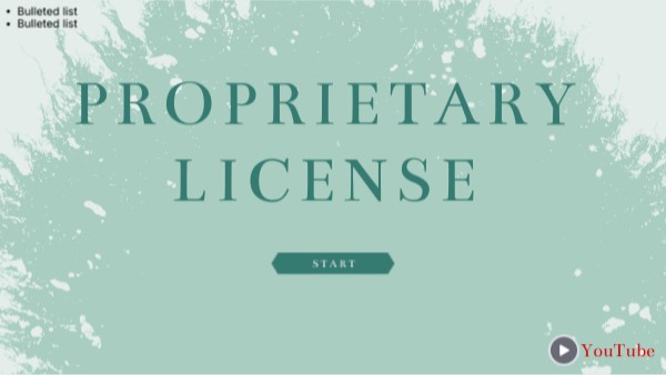 Proprietary license 2CT