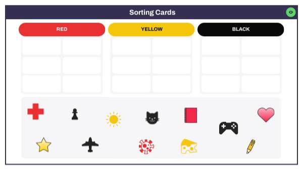 Sorting Cards for Panel