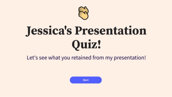 Jessica's Presentation Quiz