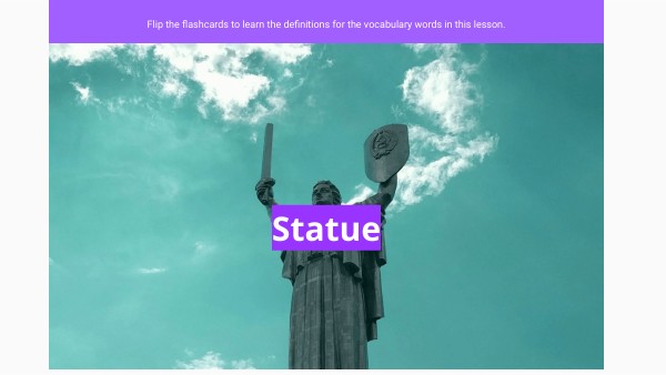 L1 Statue of Liberty Flashcard | Genially