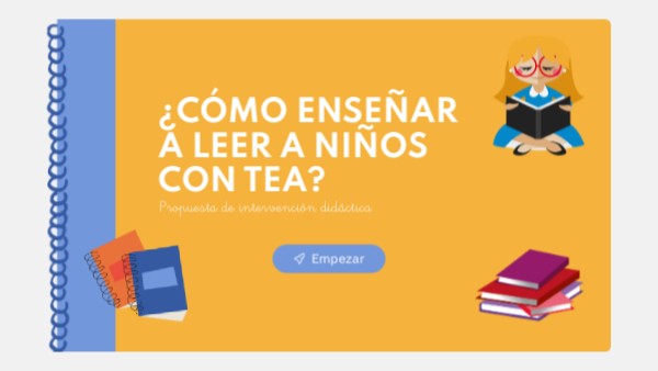 ¿Cómo enseñar a leer a niños con TEA? | Genially