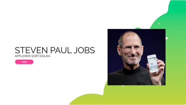 STEVEN PAUL JOBS