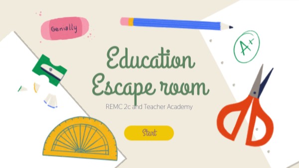Education Escape Room- Teacher Academy | Genially
