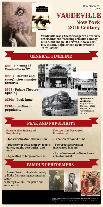 Vintage Circus Vertical Infographic