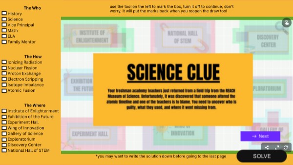 Atomic Timeline Clue