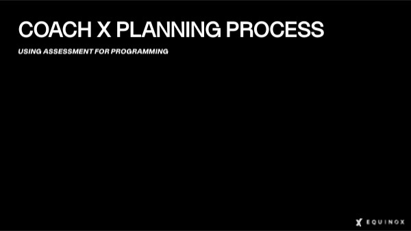 M1 L2.1 Coach X Planning Process