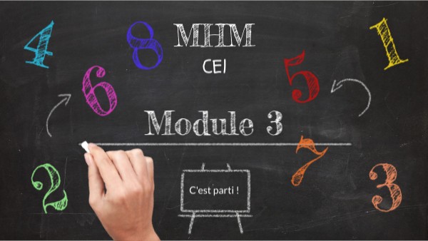 Calcul mental CE1 module 3