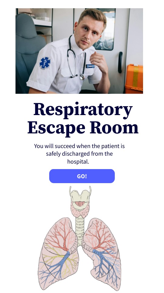 Respiratory Escape Room | Genially