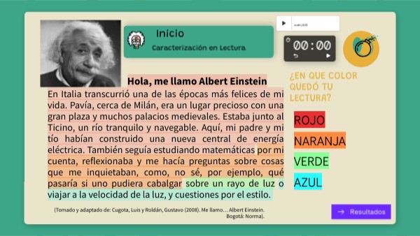 Lectura "Albert Einstein" | Genially