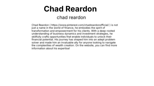 Chad Reardon