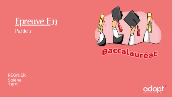 oral épreuve E33