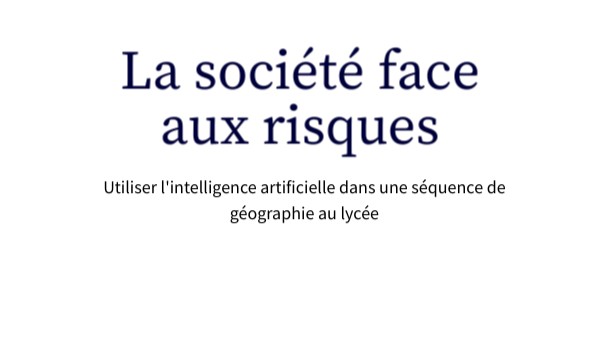 Les risques | Genially