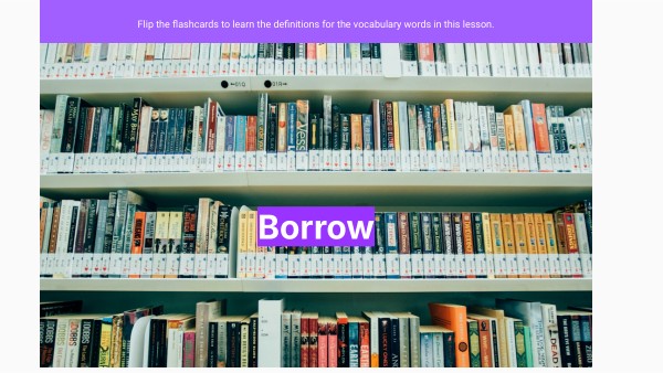 L1 Library Flashcard