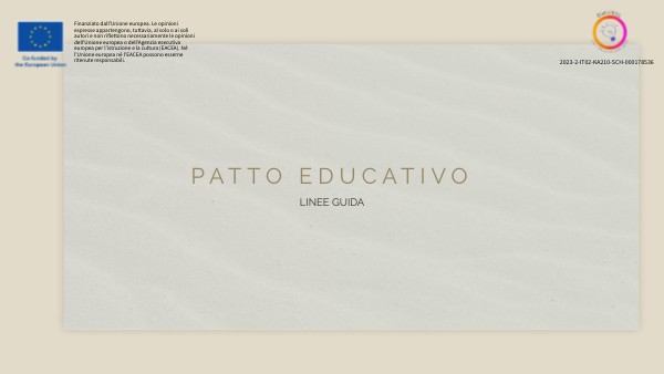 ITALIAN - Unit 4_Educational pact guidelines | Genially