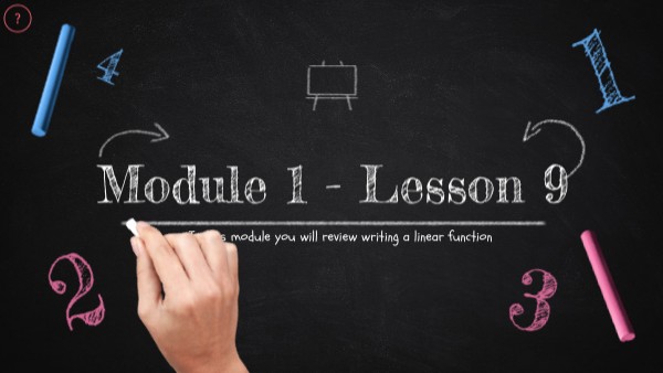 Module 1 - Lesson 9