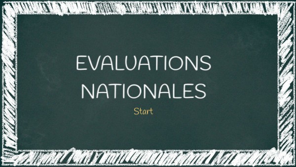 Evaluations Nationales | Genially