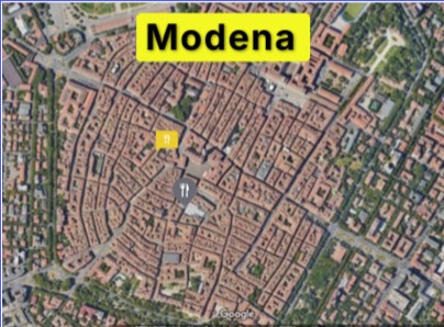 Modena - mappa centro storico